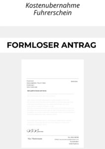 Formloser Antrag Kostenubernahme Fuhrerschein Muster