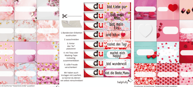 Kostenlose Duplo Banderole Vorlage: Jetzt PDF herunterladen und selber ...