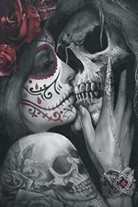 La Catrina Küsst Totenkopf Tattoo