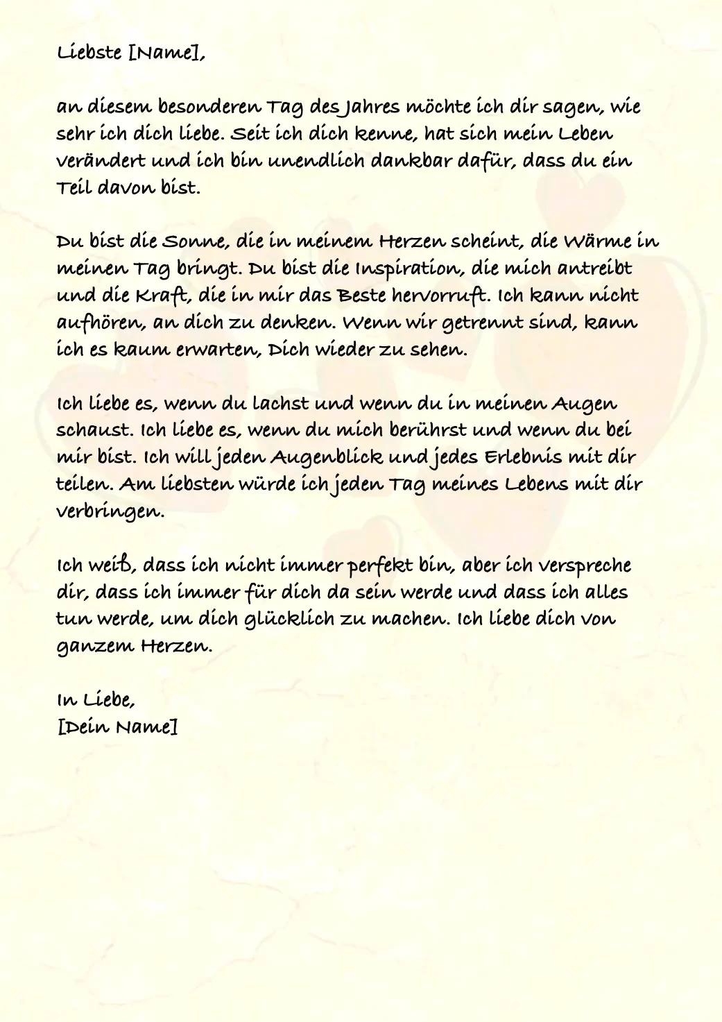 Liebesbriefe mit Herz und Gefühl: Vorlagen zum Downloaden für ihn